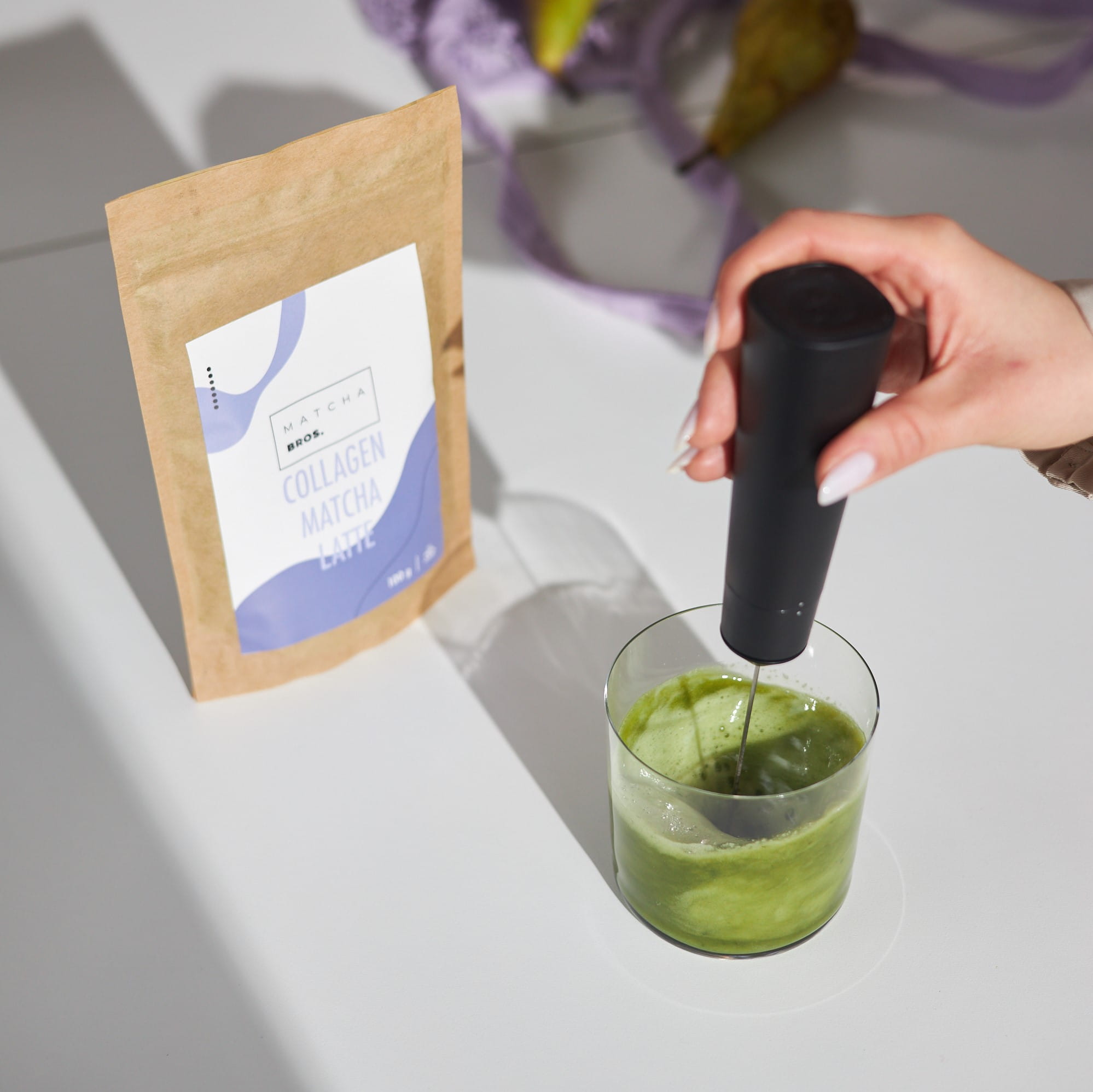 Collagen Matcha Latte: a drink that will give you energy and revitalize you